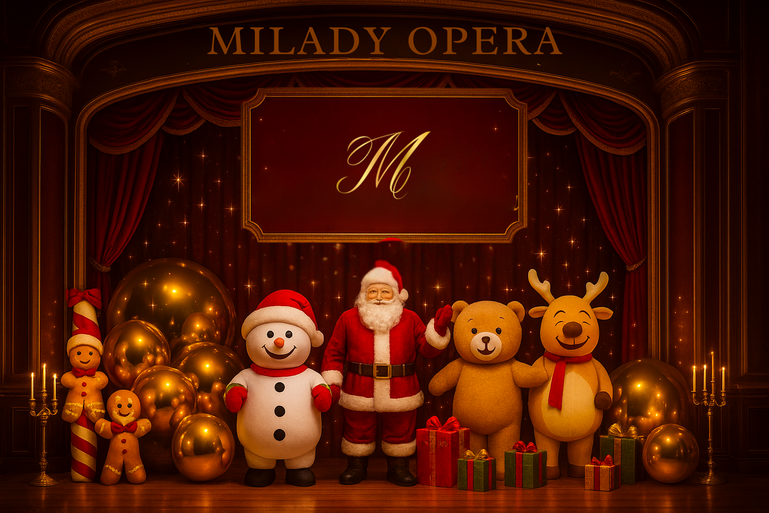 «Un Noël féerique au Milady Land» — 🎄 Spectacle à 15H - Milady Opéra